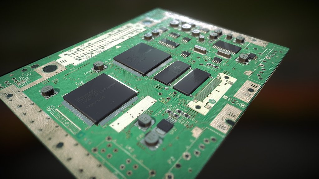 Motherboard - 3D model by JosiahCarlson [ccb921d] - Sketchfab