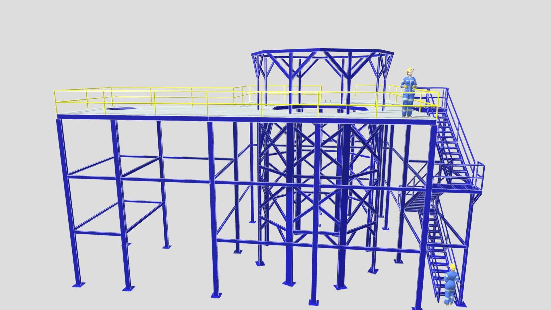 STRUCTURE FOR AN INDUSTRIAL REACTOR | ESTRUCTURA - Download Free 3D ...