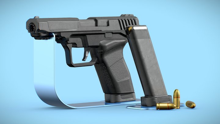 Handgun 3D models - Sketchfab