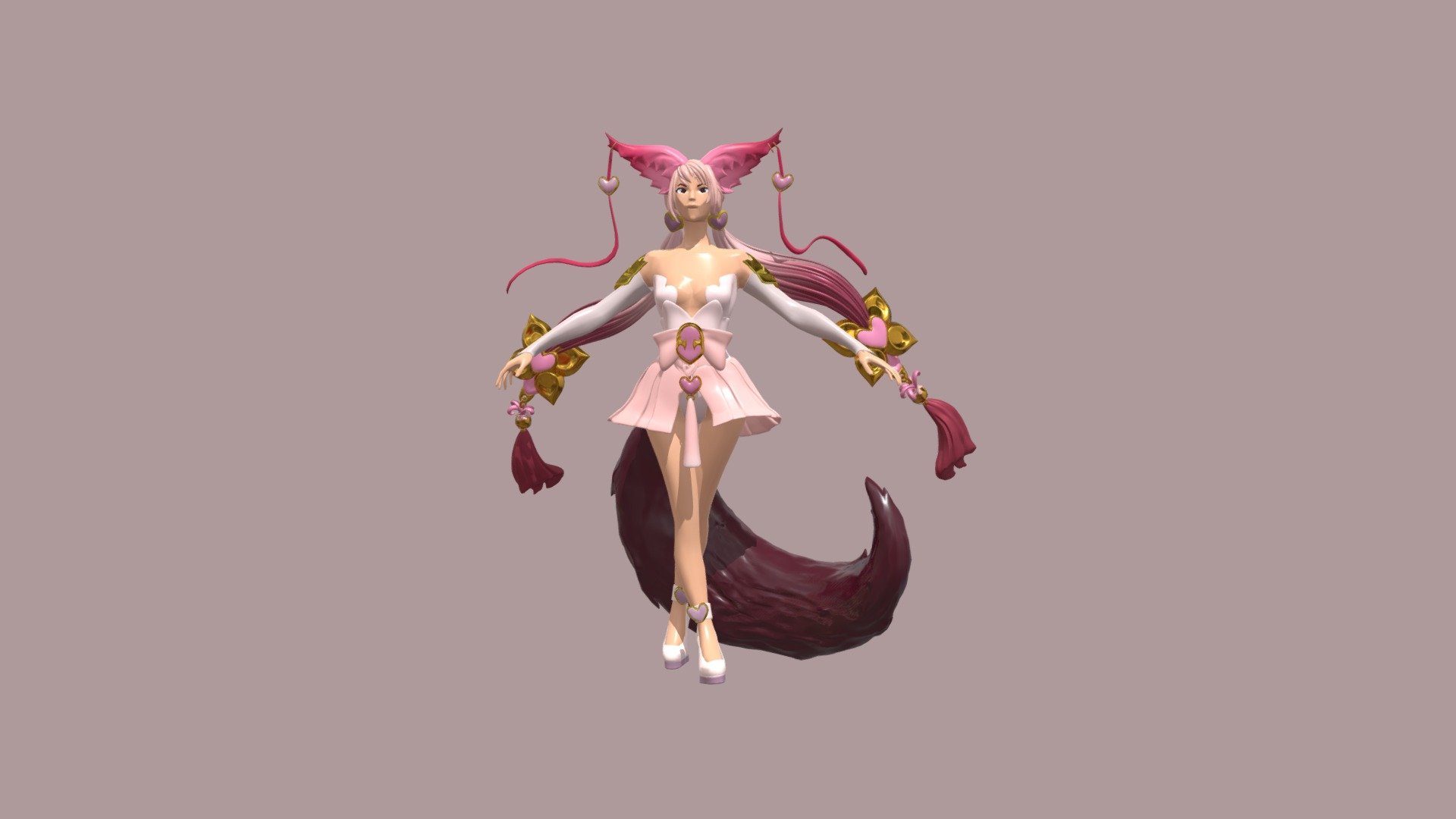 Fox Girl - 3D model by Zoé N'guy (@mooniie) [ccba4a5] - Sketchfab