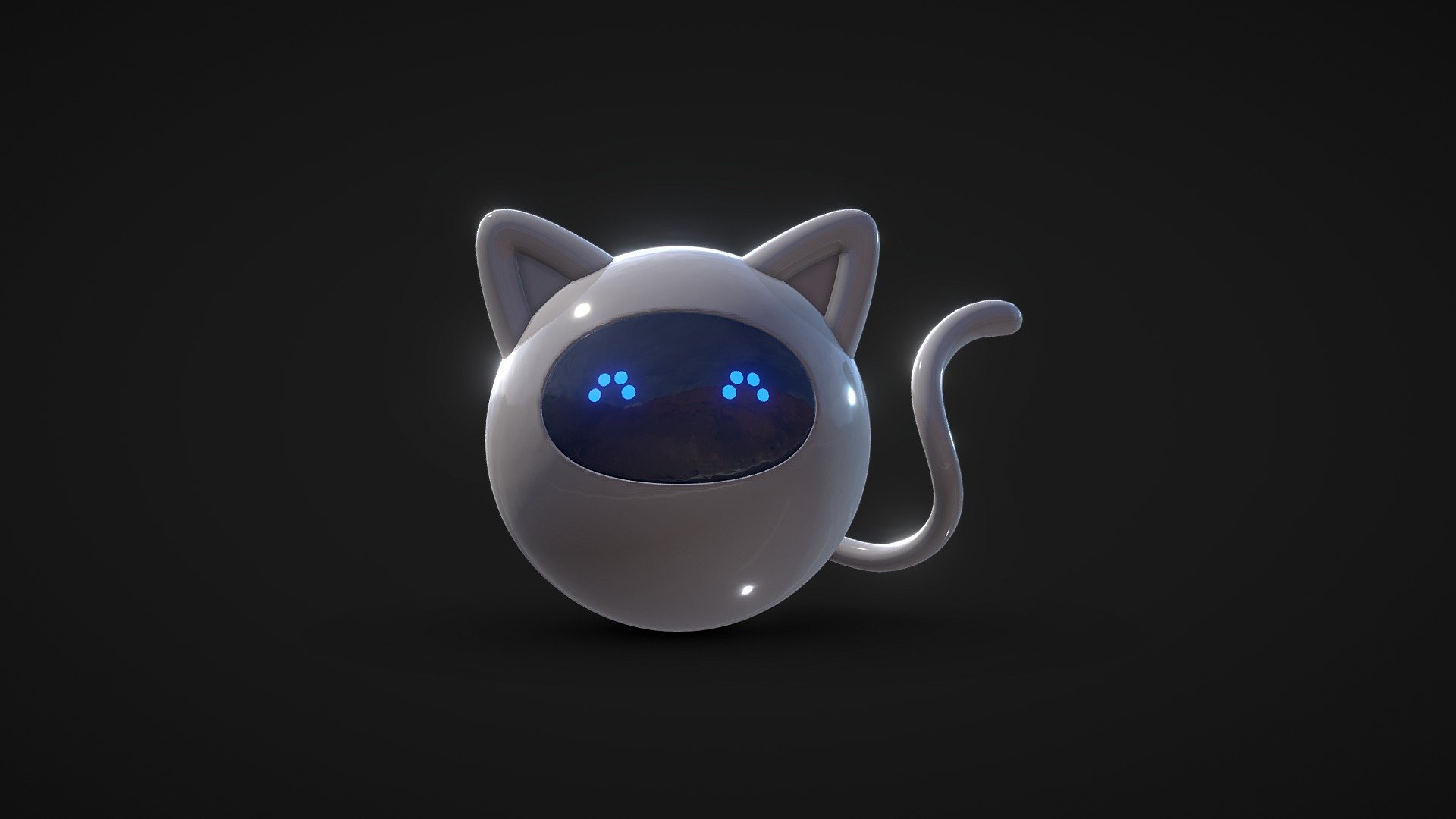 Robo round cat astronaut - Buy Royalty Free 3D model by tkkjee [ccbb30a ...