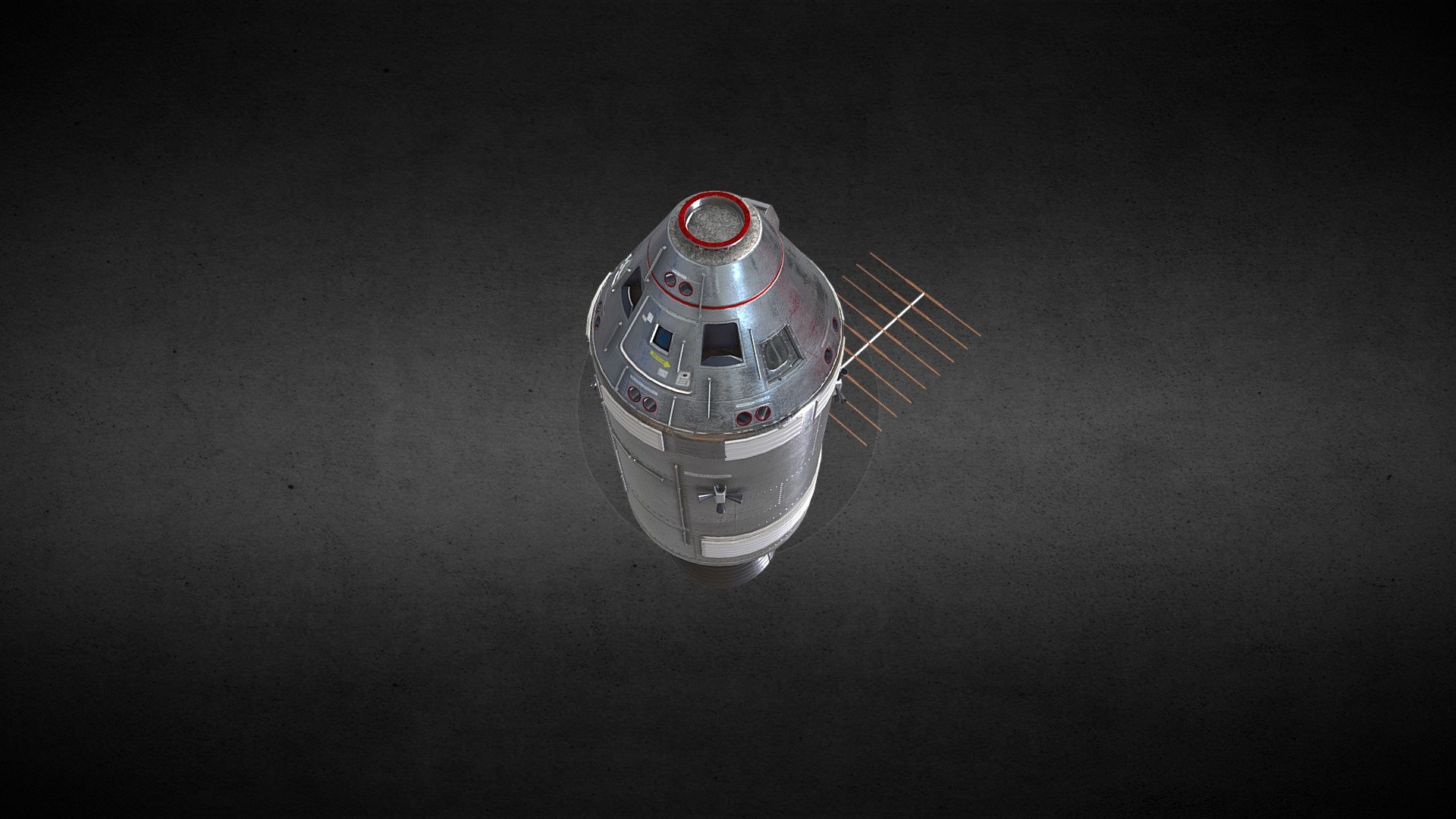 Apollo Command Module & Service Module - 3D model by dbarney1985 ...
