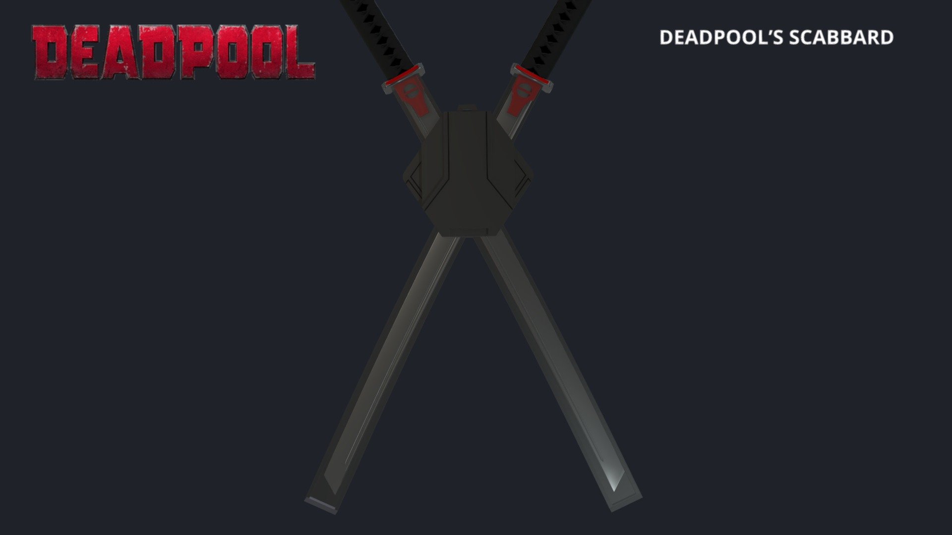 Deadpool Back Scabbard - 3D model by paulelderdesign [ccbdf4a] - Sketchfab