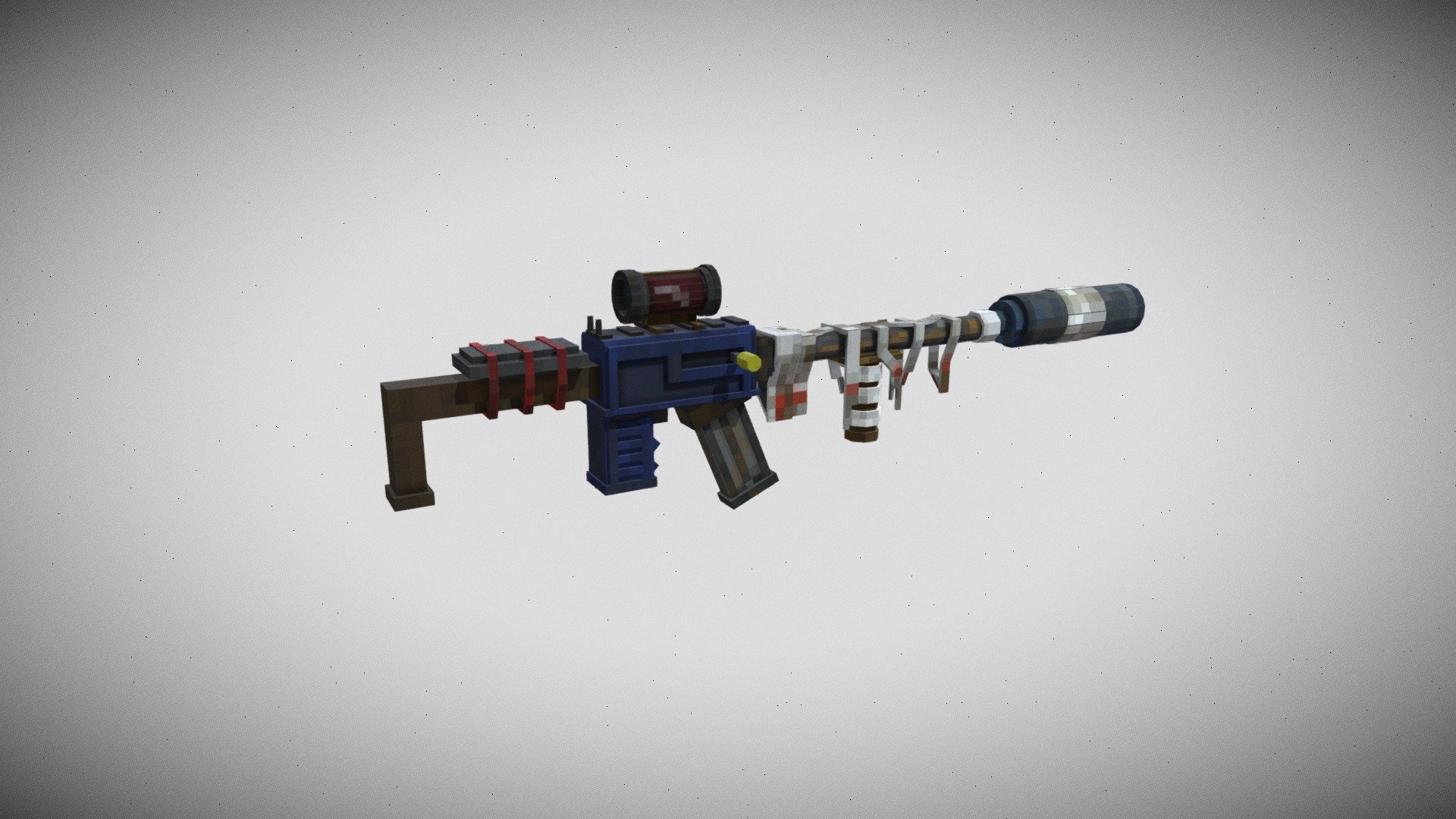 Pipe rifle - with all attachments - 3D model by marekaxenkopf [ccbf3b5 ...
