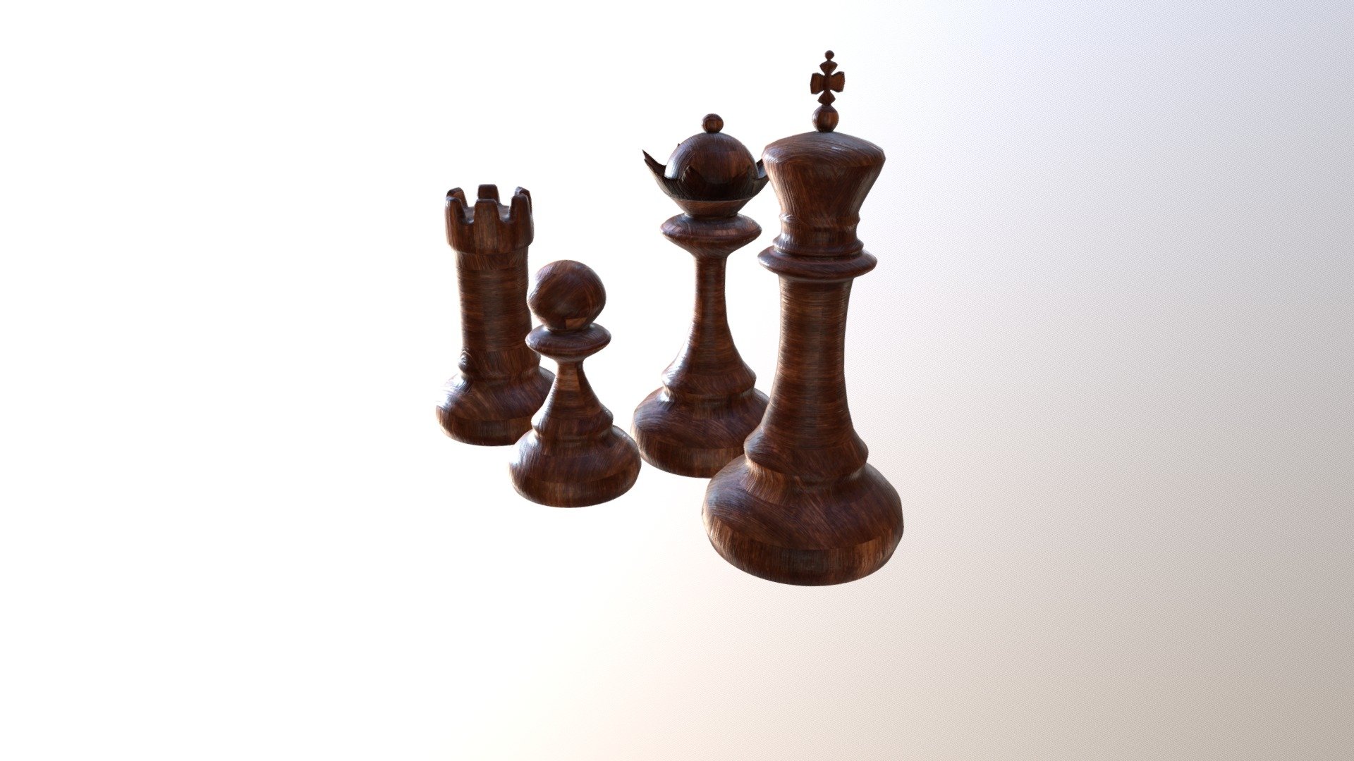 wooden chess - Download Free 3D model by KenL (@kevinliano) [ccbffc9 ...