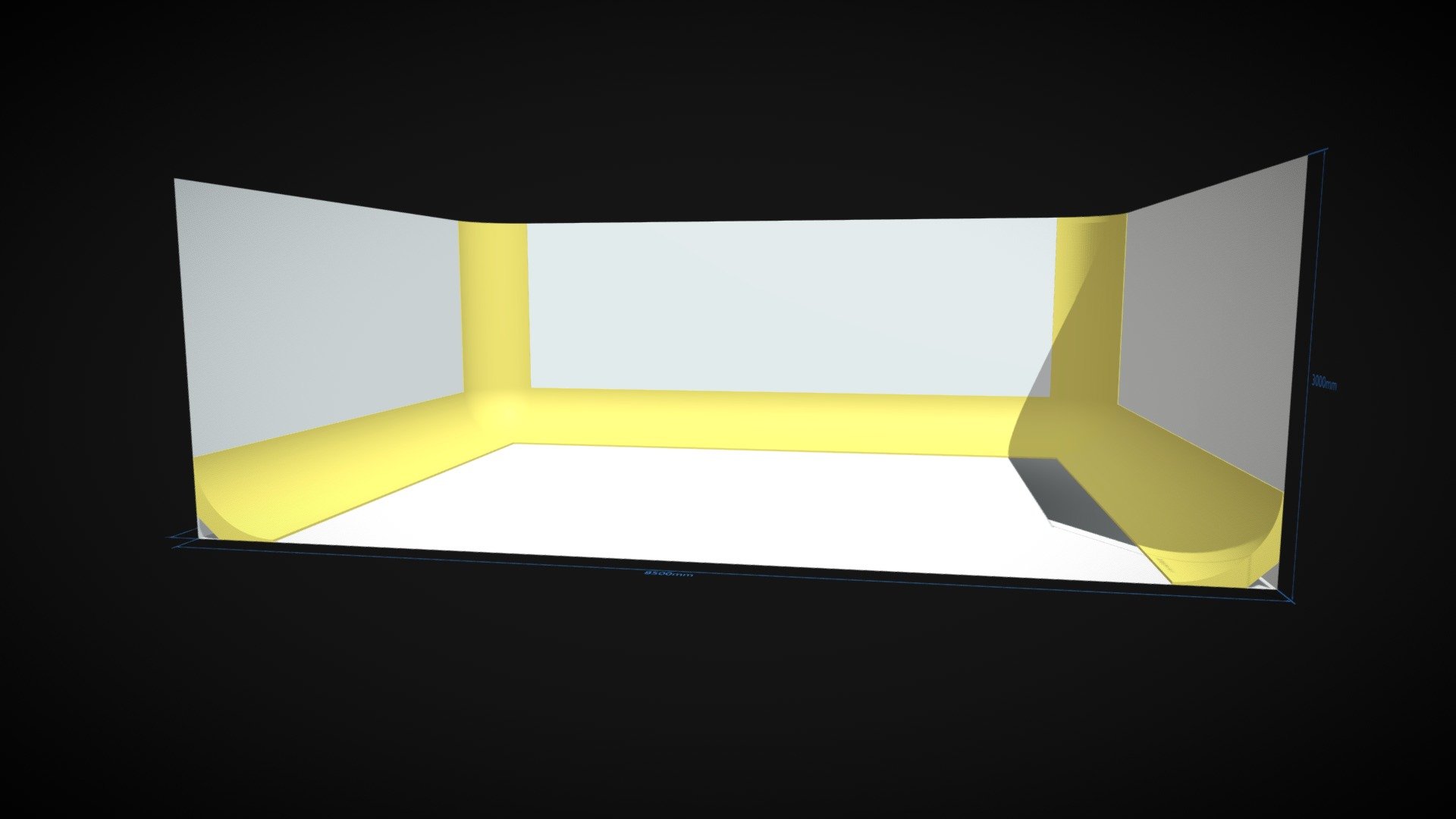 Cyc Wall U-shape 6x8.5x3m Norway / Stavanger - 3D model by blaisedesign ...