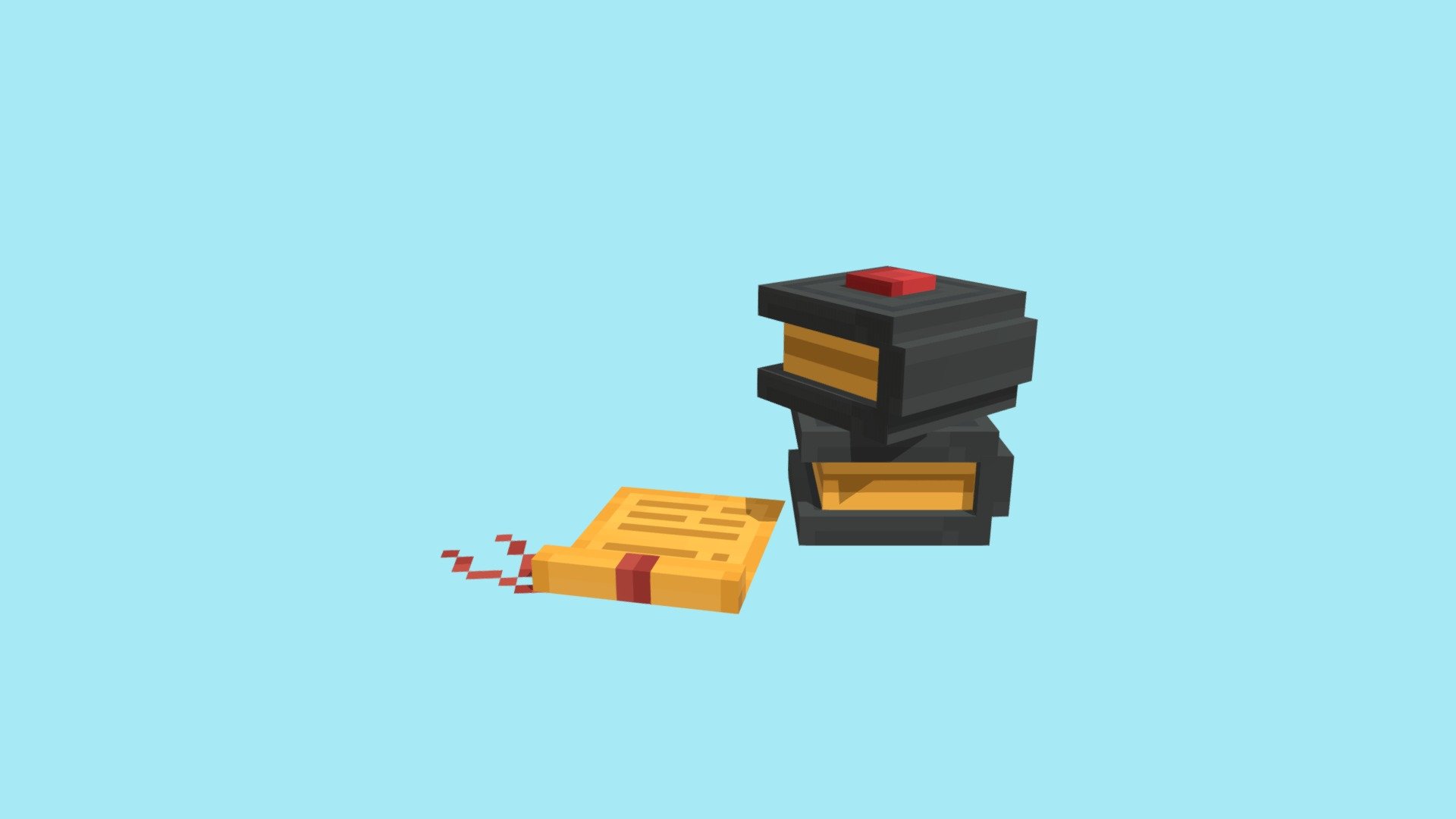 Book And Scroll - Download Free 3D model by naythemaster1 [ccc2adb ...