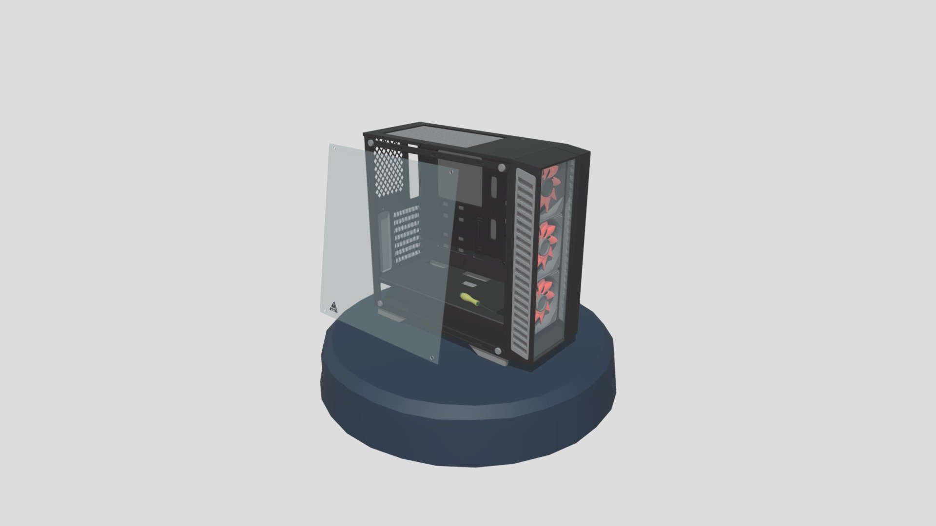 Computer case - Download Free 3D model by Konstantin Ulyamaev ...
