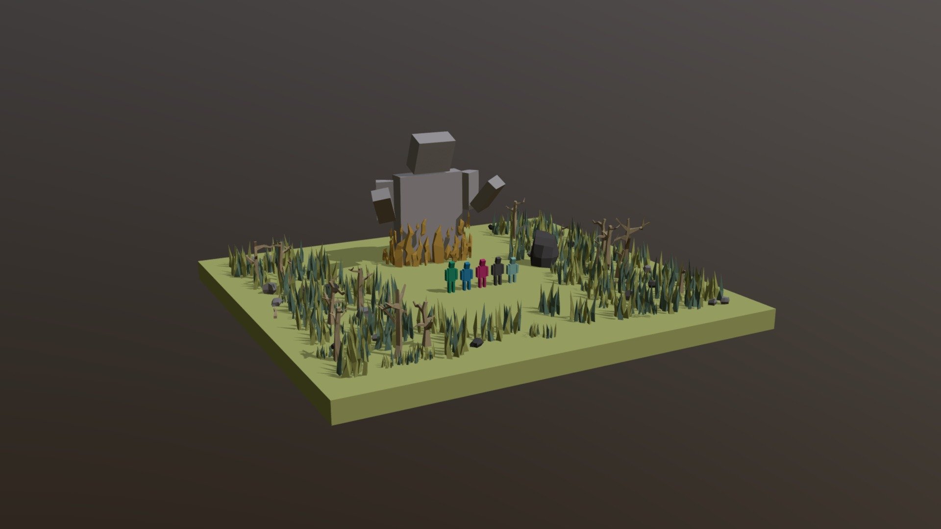 Low Poly Magic Forest - 3D model by KolorMonkey [ccc3e9f] - Sketchfab