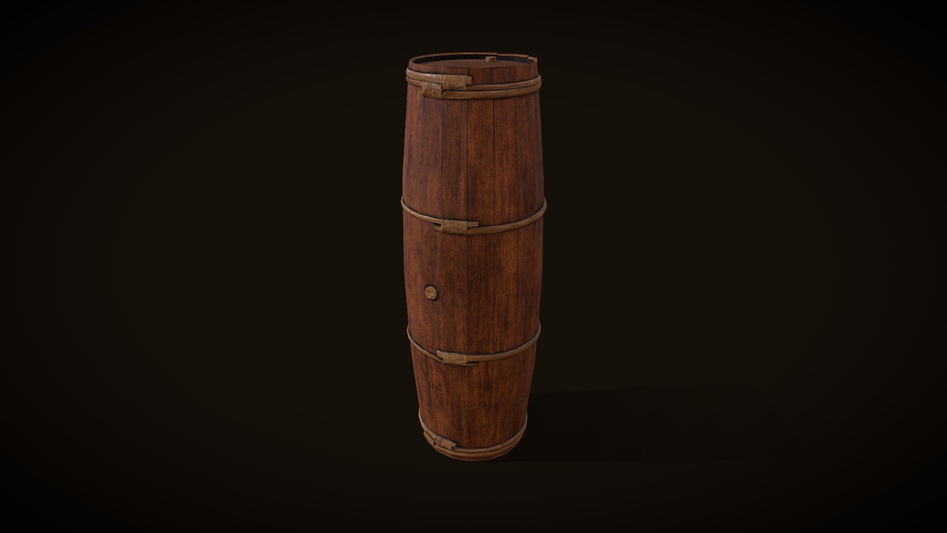 Medieval wood barrel - 3D model by archaeocraft [ccc4685] - Sketchfab