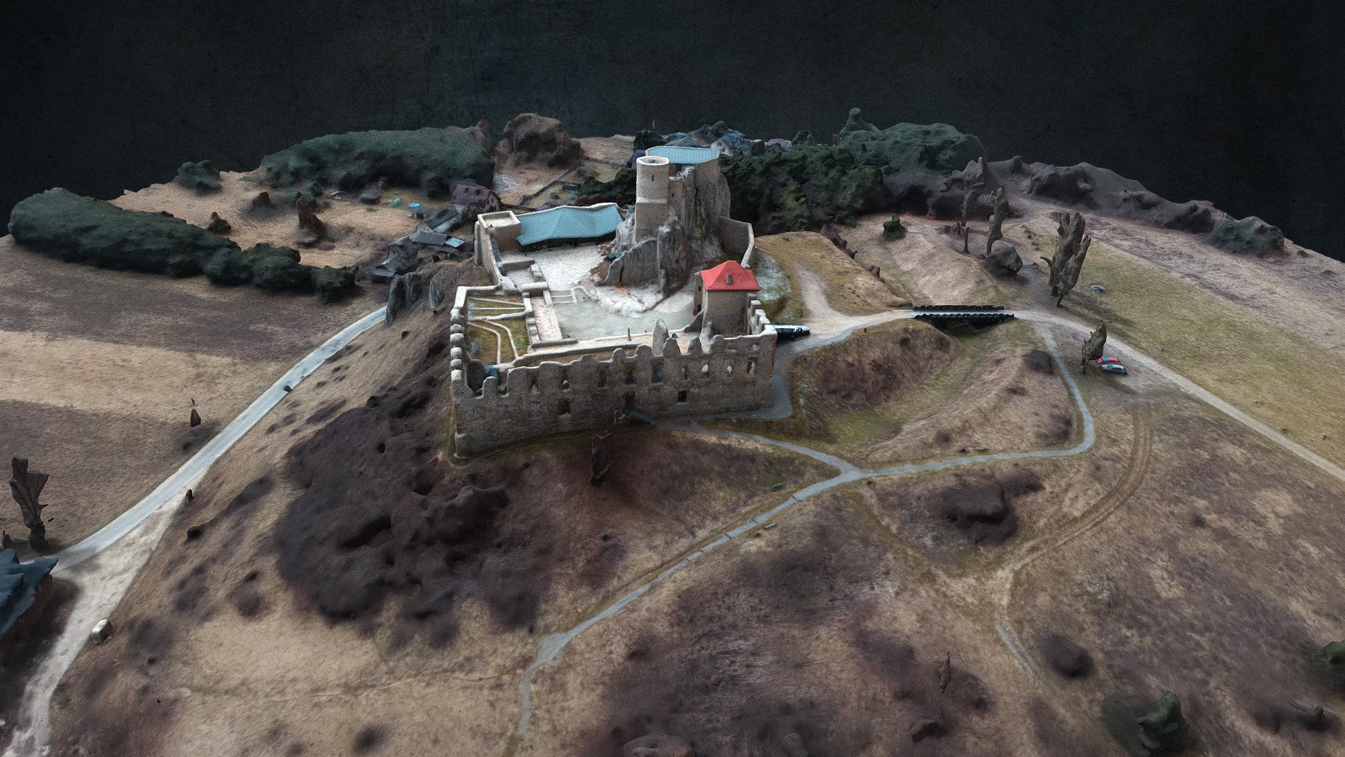Rabsztyn Castle | POLAND - Download Free 3D model by Arqueomodel3D ...