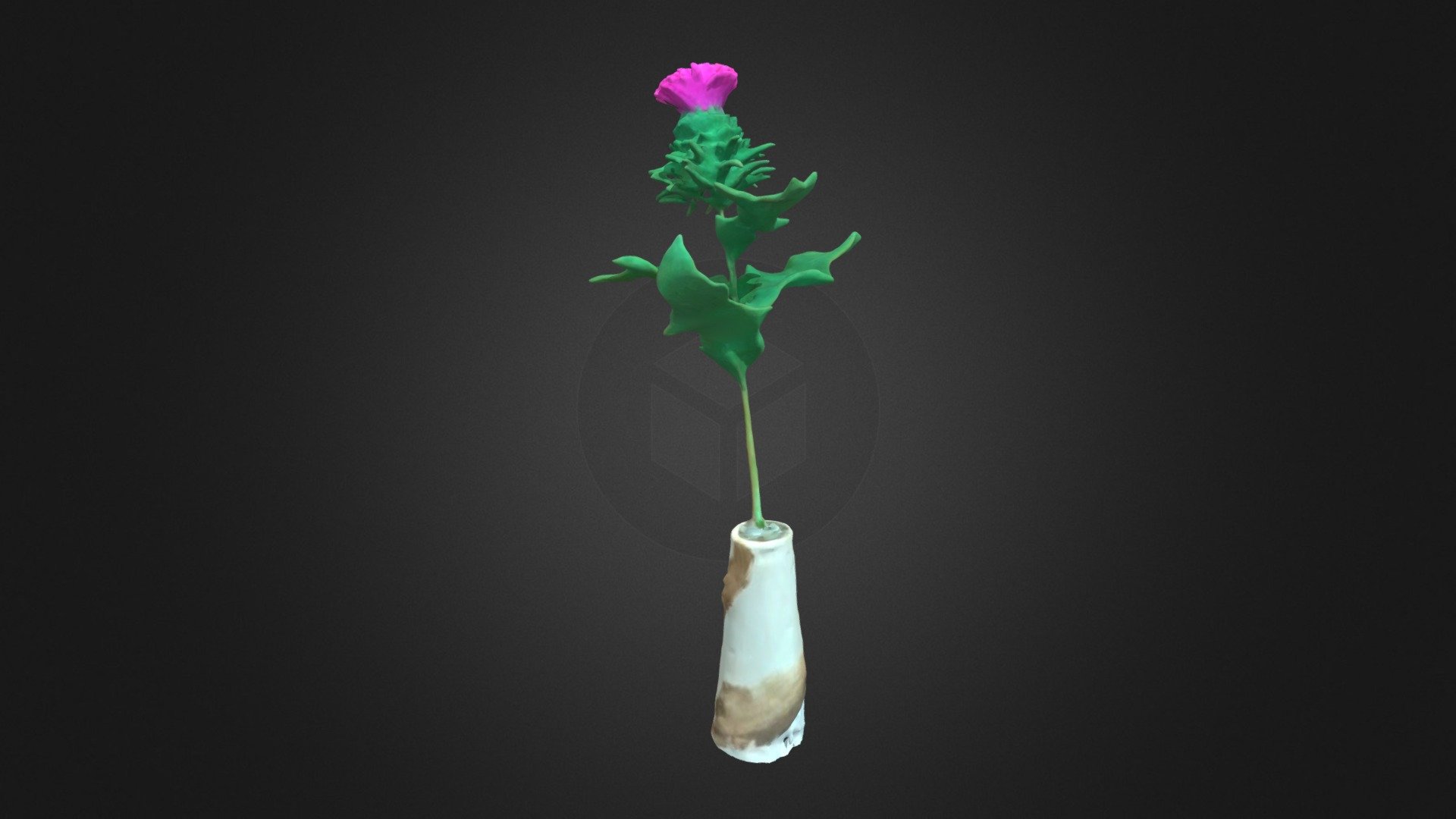 Felt Thistle (lowpoly) - Download Free 3D model by fwild [ccc4f25 ...