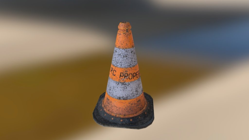 Safety Cone - 3D model by Lauren Herda (@herda) [ccca719] - Sketchfab