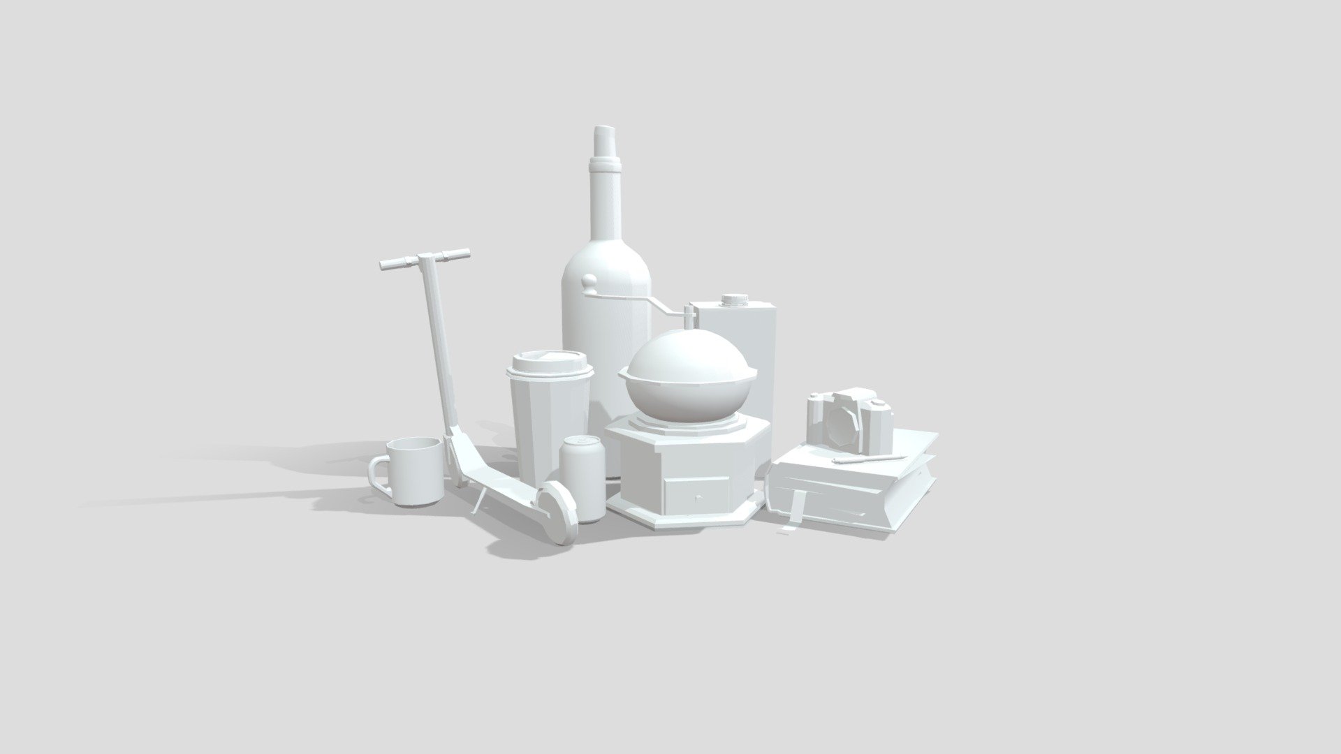 Composition of objects - 3D model by cookie_master [cccc364] - Sketchfab