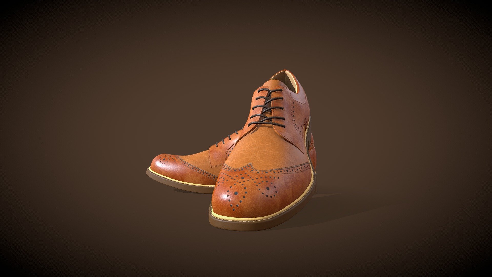 Leather Brown Shoe - 3D model by vuduytruong3D [cccd03e] - Sketchfab