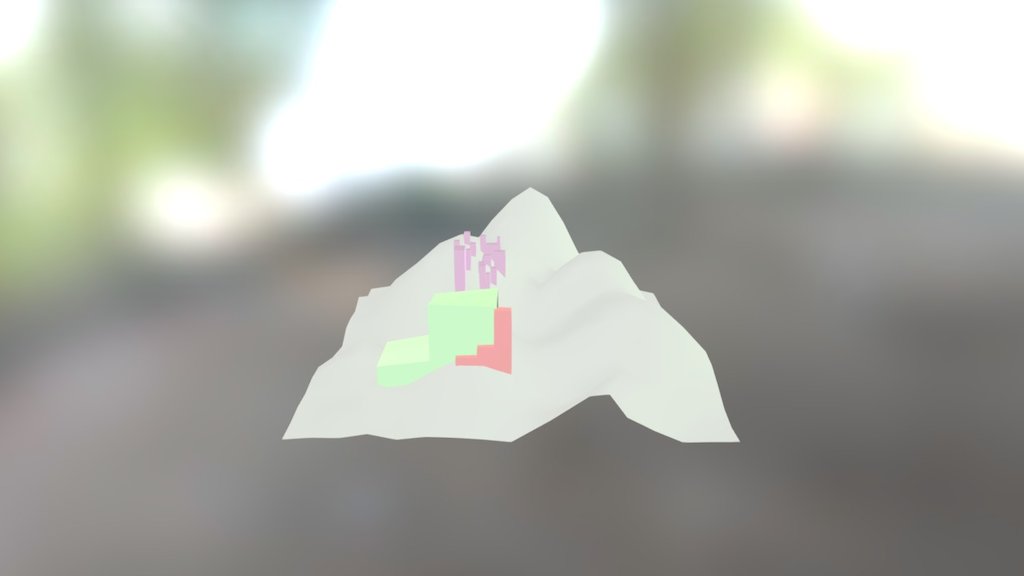 Hills+building - 3D model by ellenskiff [cccd3fa] - Sketchfab
