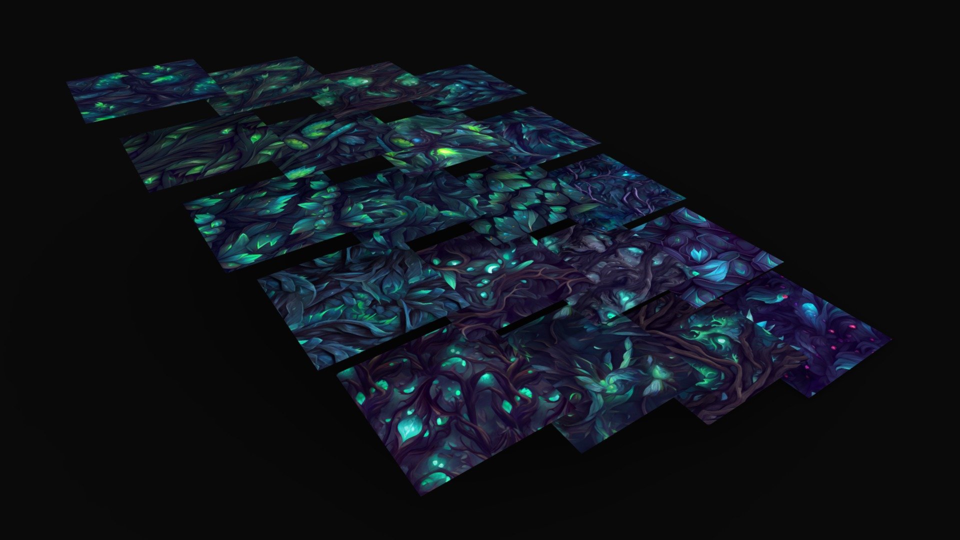 Grass: Twilight Forest 20 TEXTURES #2 - Buy Royalty Free 3D model by ...