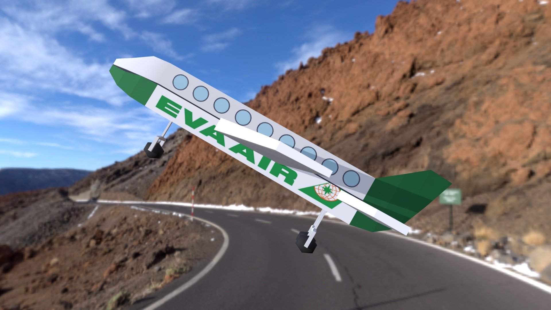 EVA AIR TAIWANESE PLANE TAKING OFF - 3D model by natalia-chen [ccd1e78 ...