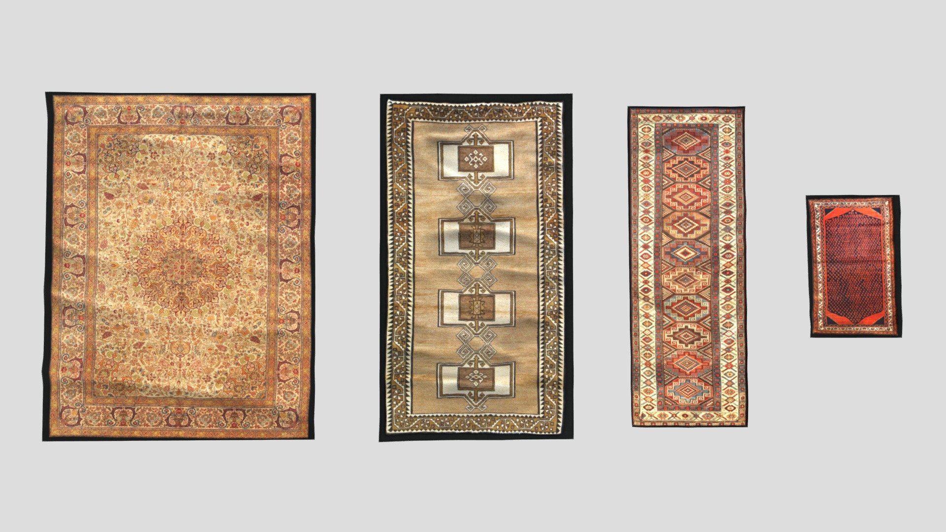 Low Poly Middle Eastern Rugs - Buy Royalty Free 3D model by aaanimators ...