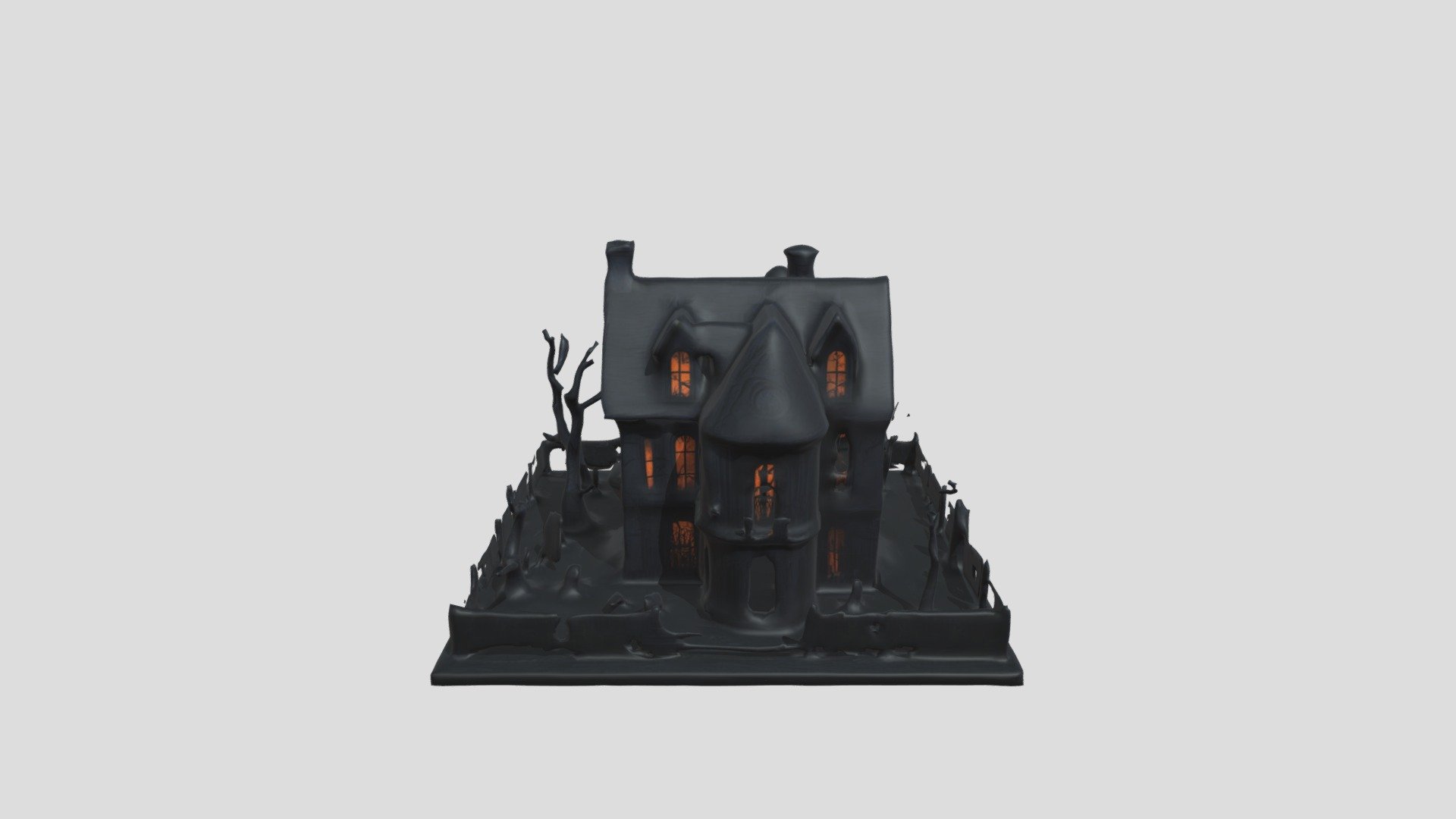 A stylized 3D haunted house - Download Free 3D model by AIA92 [ccda717 ...