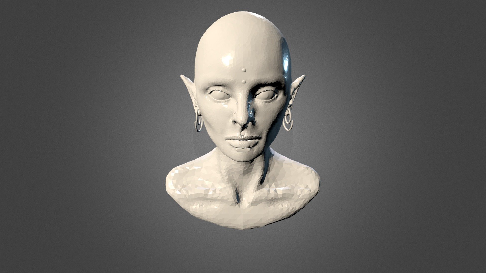 Elf Head Sculpt - 3D model by brwolbers [ccdba4d] - Sketchfab