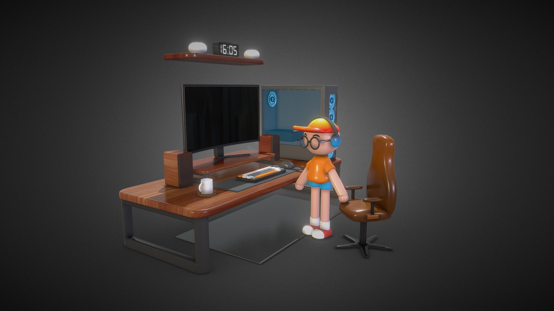 Gaming Environment (Minimal) - Buy Royalty Free 3D model by neshallads ...