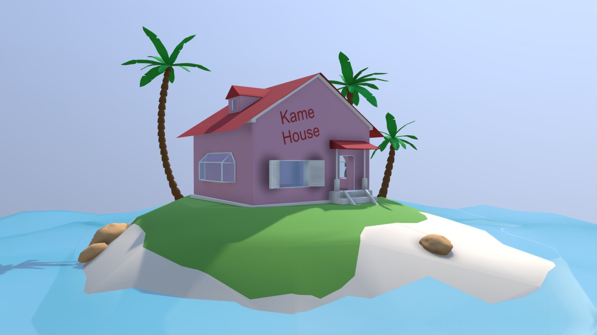 Kame House - 3D model by Aneta Śnihur (@lupusek) [ccdfd2e] - Sketchfab