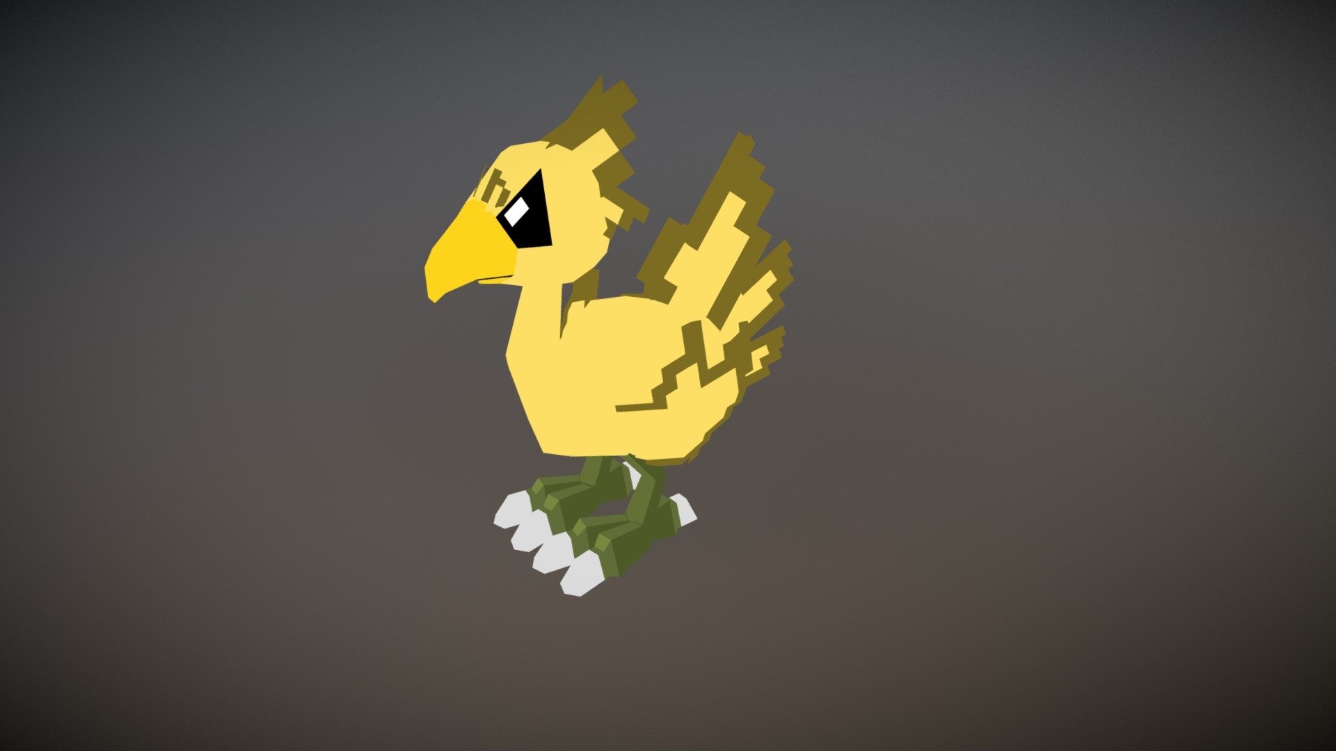Pixel Chocobo - 3D model by gvrocksnow [cce06bd] - Sketchfab