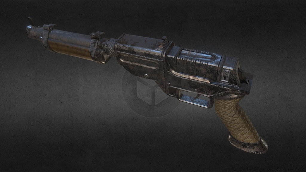 Salvaged 'falling block' Firearm - 3D model by Glennosaurus (@ghilby ...