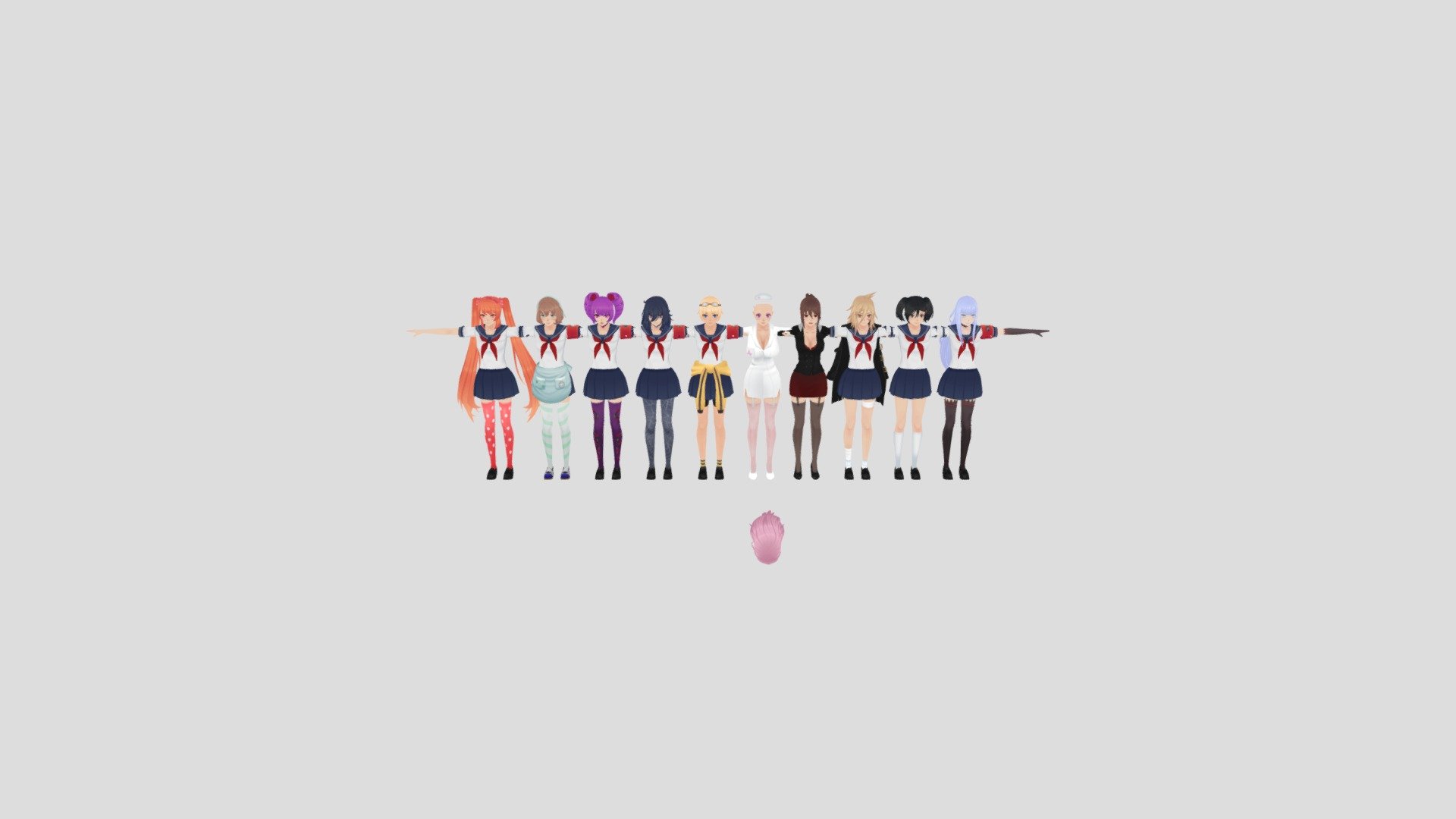 Yandere Simulator – Rivals (Models by Tomuu) - Download Free 3D model ...