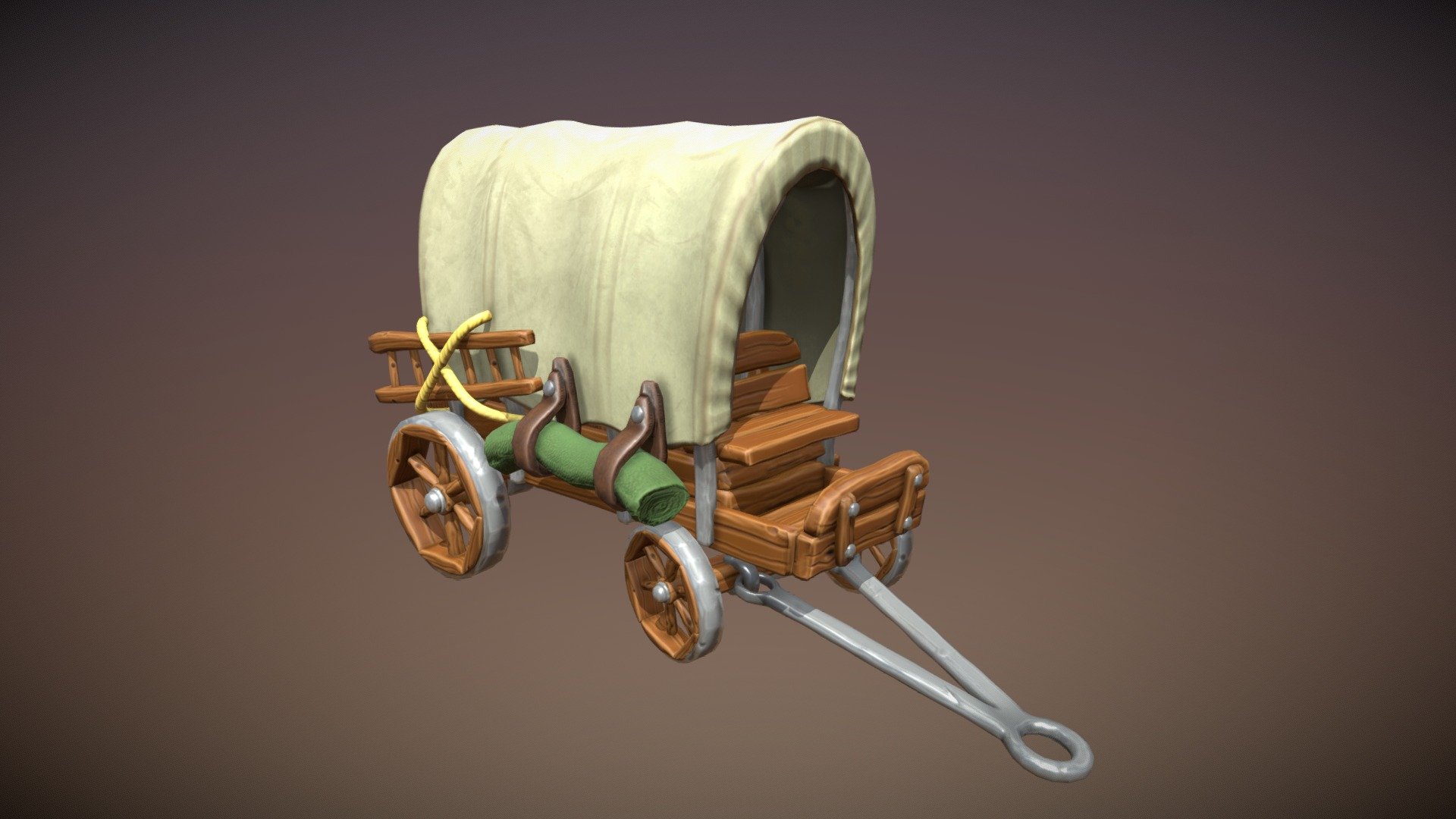 Stylized cart - 3D model by BLSH (@kit.v.vode) [cce40e1] - Sketchfab