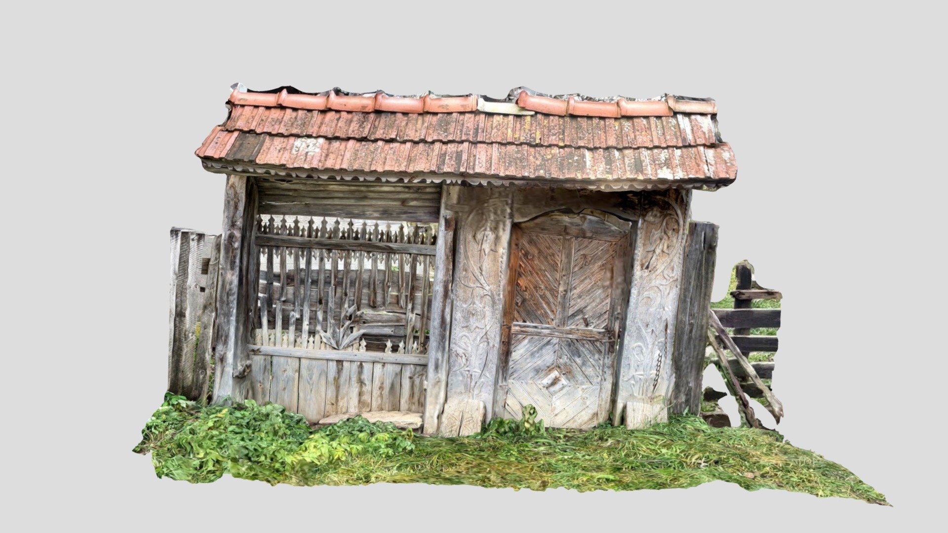 Poartă din Petrindu, județul Sălaj - Download Free 3D model by ...