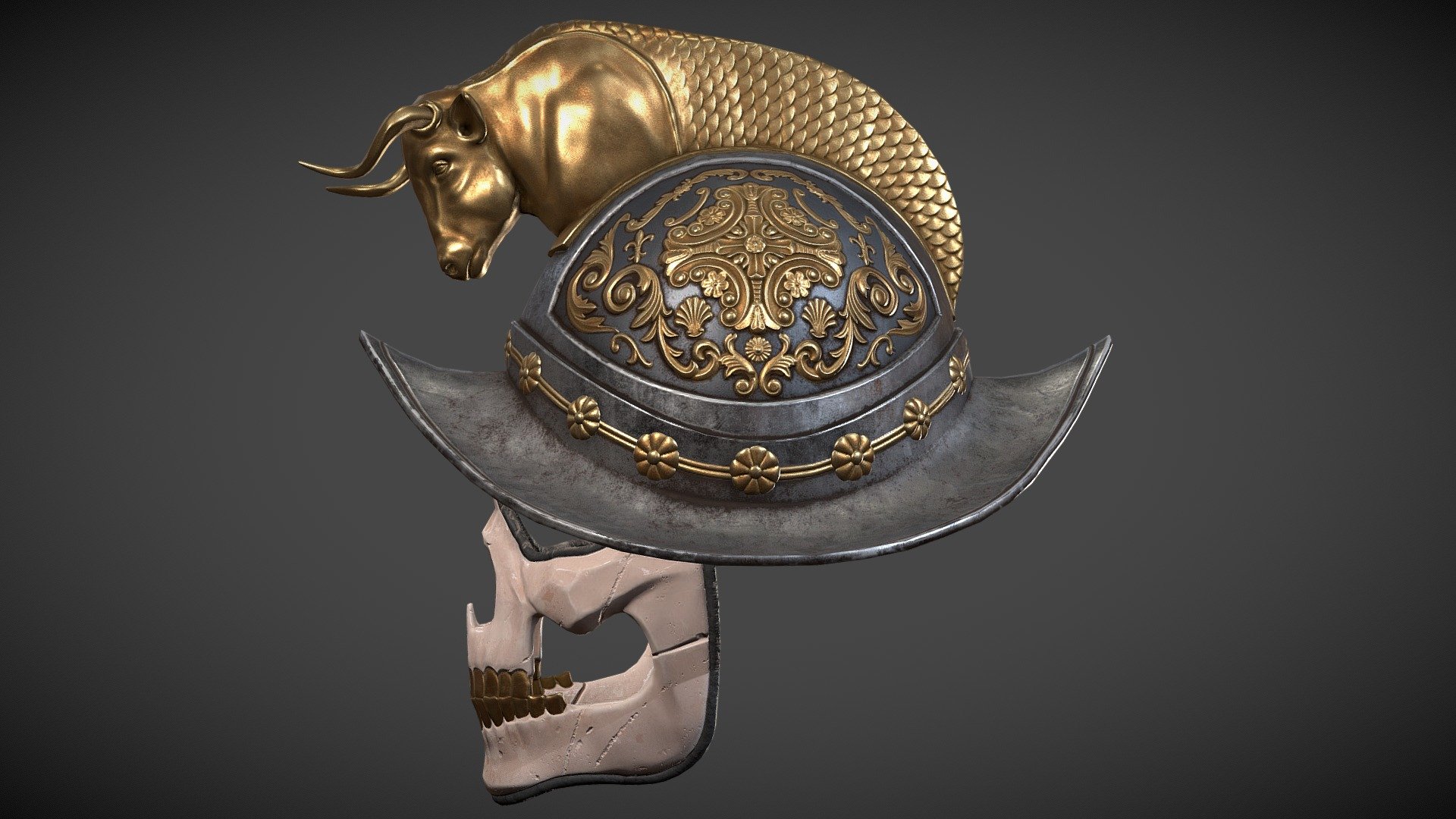 Conqueror helmet - 3D model by Adrianbg94 [cce7922] - Sketchfab