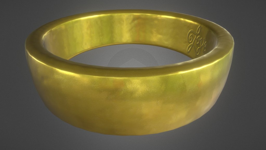 Gold Ring - Textured - Download Free 3D model by Gamedirection [cce887d ...