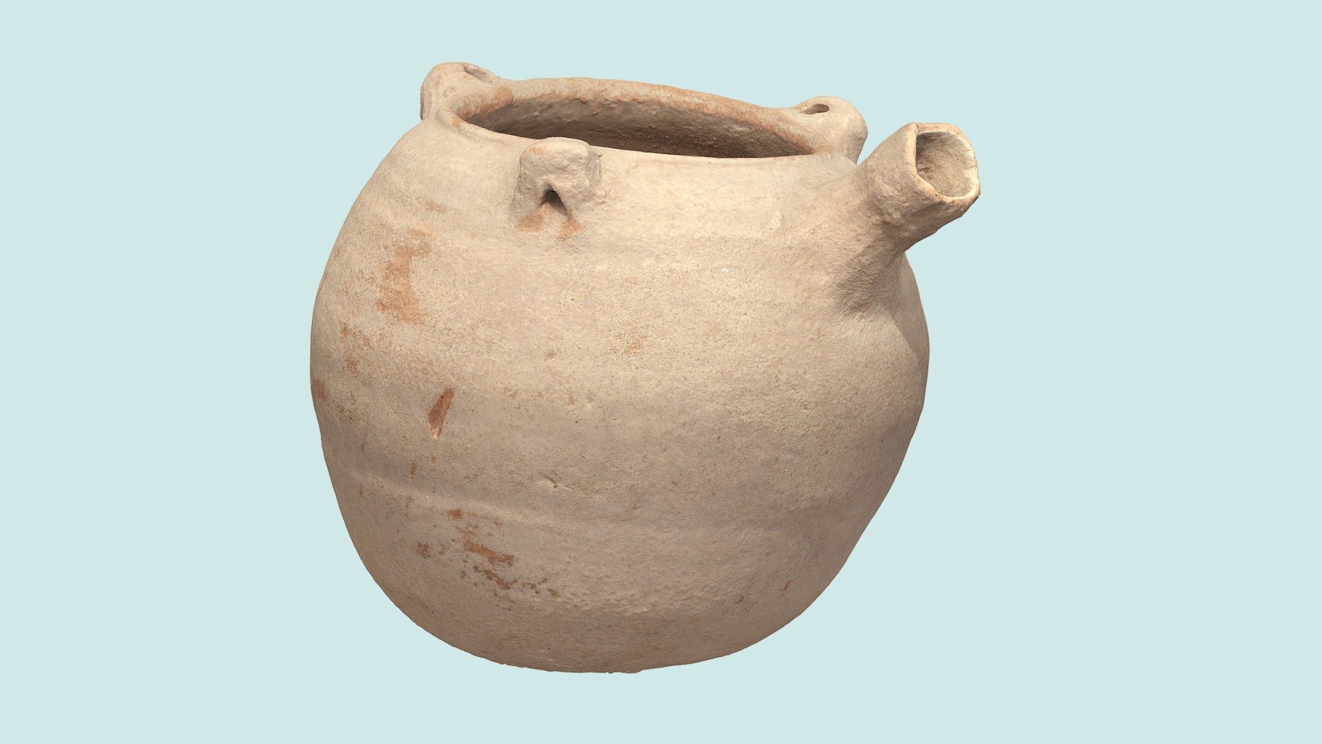 Large Pot with Spout - 3D model by TylerWeisenberger [cce8ff8] - Sketchfab
