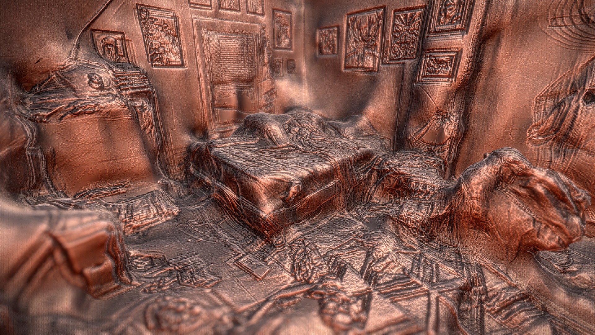 Messy room - 3D model by nickquest (@nickquest4096) [cce9812] - Sketchfab