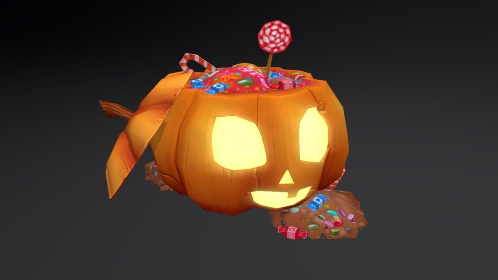 Pumpkin with candies - 3D model by Emeryl (@elo-doudoune) [cceb265 ...