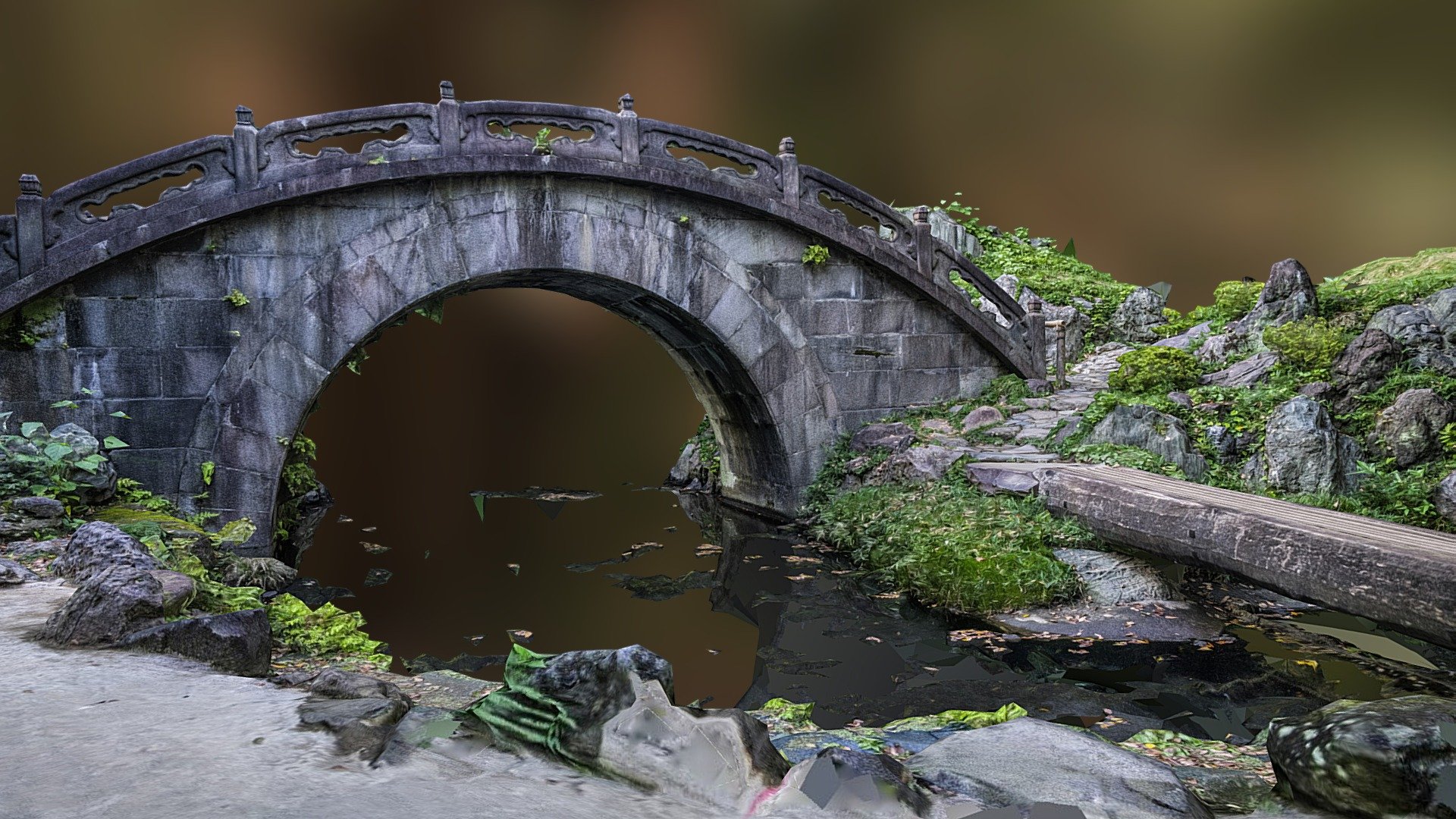 Engetsu-Kyo Bridge photogrammetry scan - Buy Royalty Free 3D model by ...