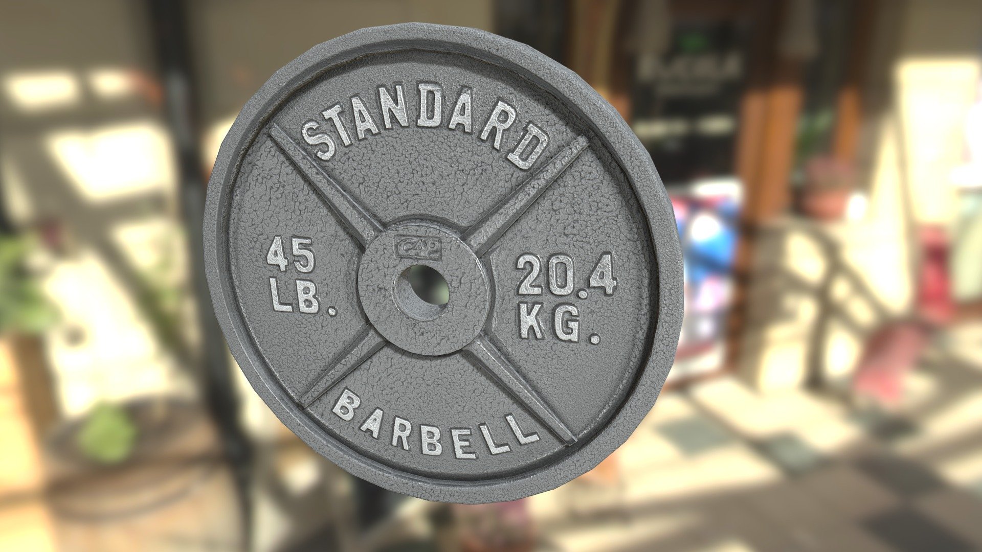 45lb Metal Plate - Download Free 3D model by Pichael Productions ...
