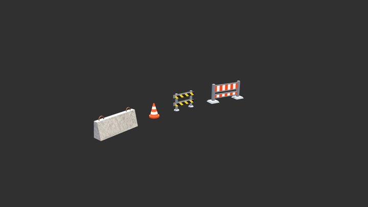 Roadblocks 3D models - Sketchfab