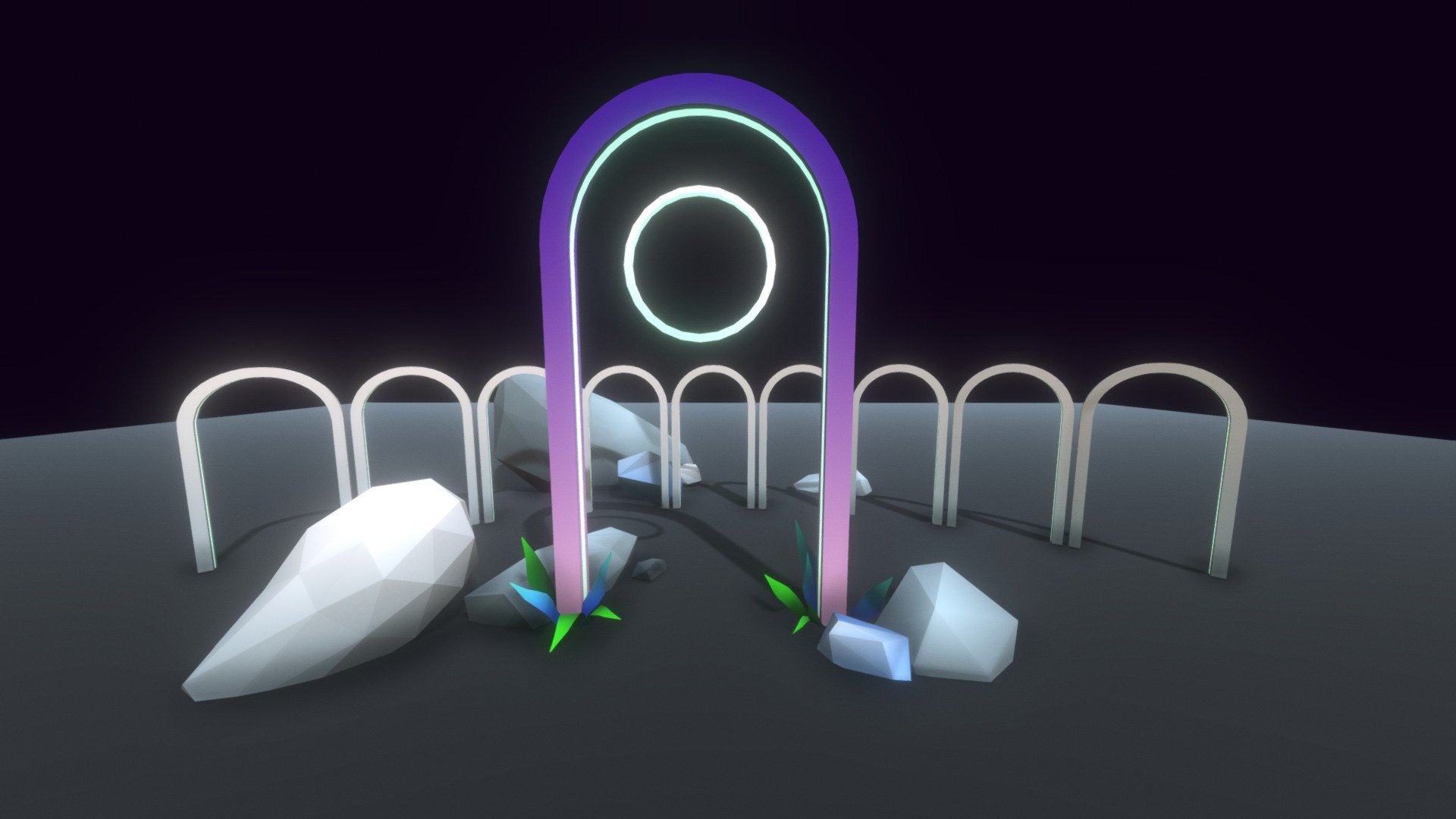 Arch - Low Poly Diorama - 3D model by Josh Johanson (@johansome ...