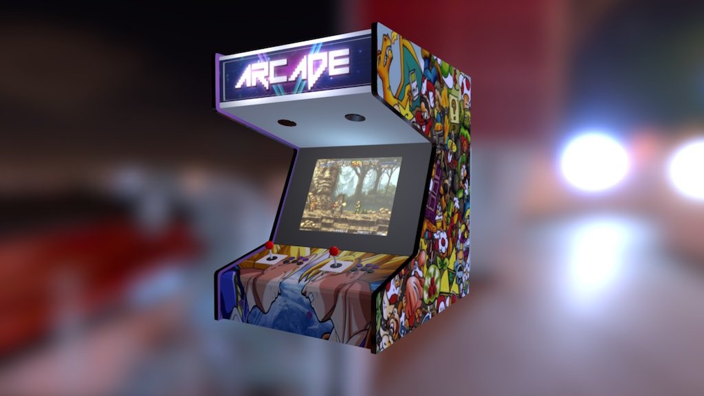 Arcade cabinet prototipe 1 - 3D model by Alazur [ccf3ca5] - Sketchfab