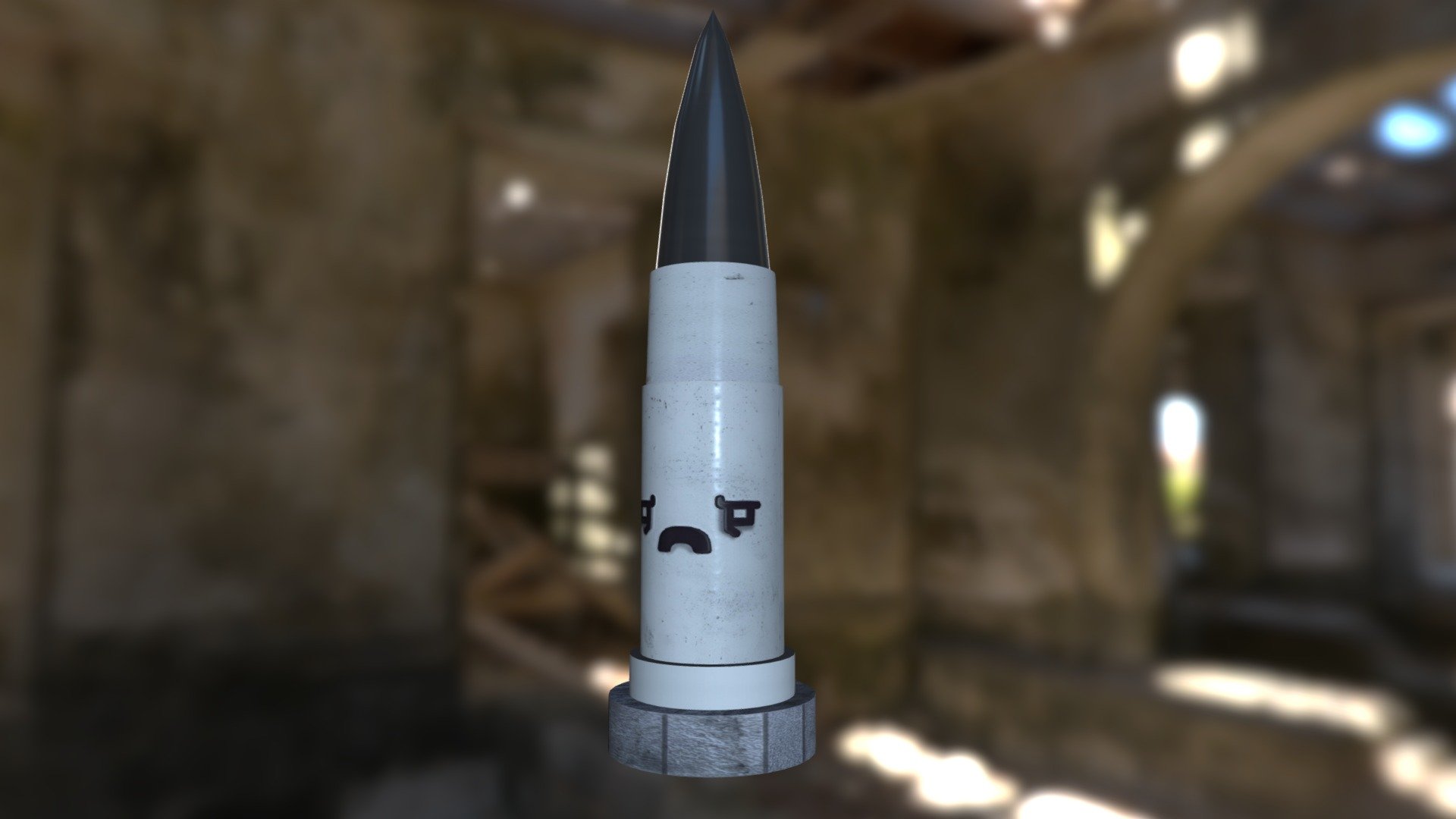 Rifle Bullet Pillar - 3D model by keymoinn [ccf43ef] - Sketchfab