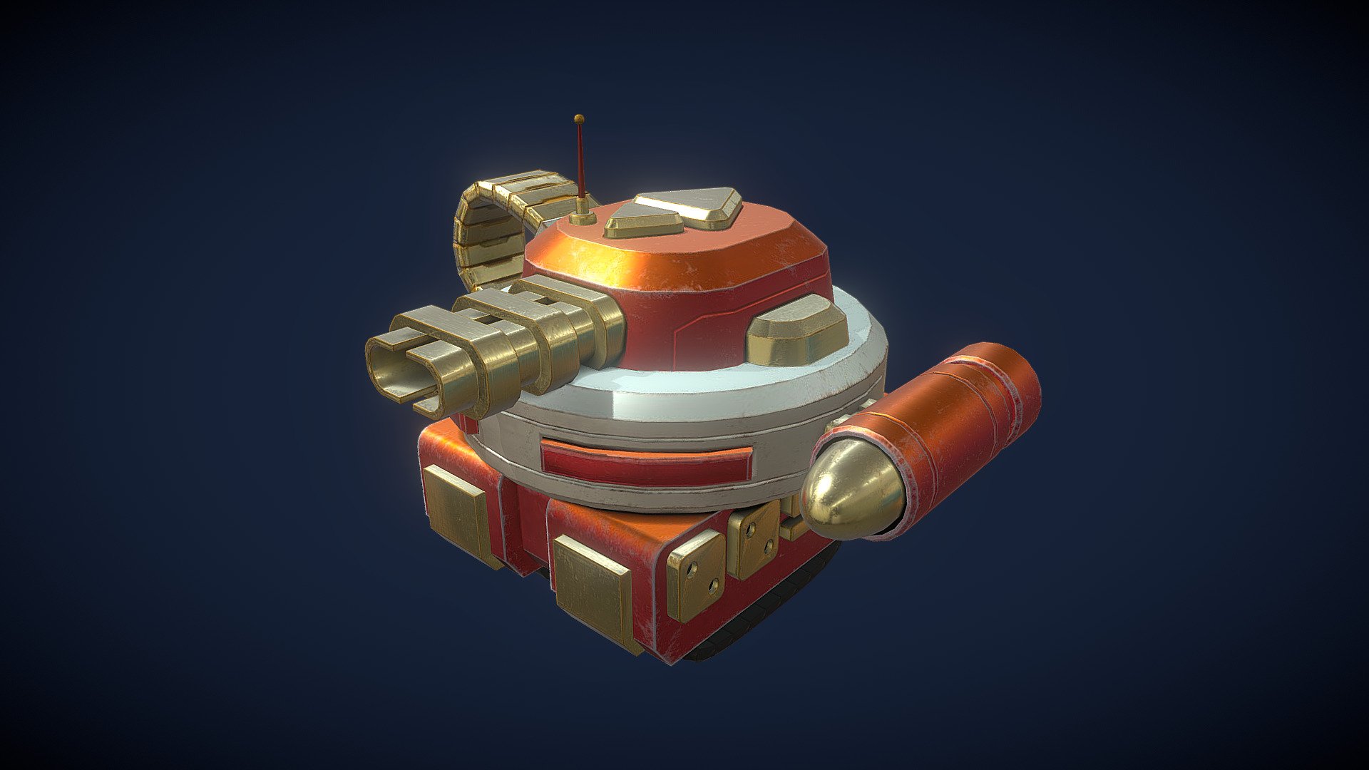 Game Art - Cute Tank - 3D model by eliasTr [ccf7945] - Sketchfab