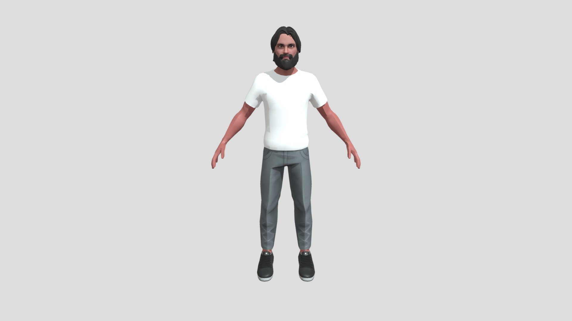 man in white - Download Free 3D model by projectweb3 [ccf79e7] - Sketchfab