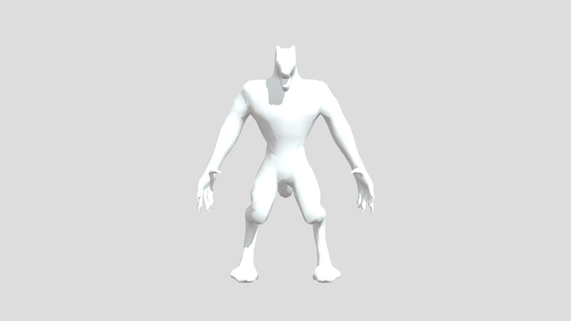 Low Poly Werewolf - Download Free 3D model by Micaela Felicitato ...