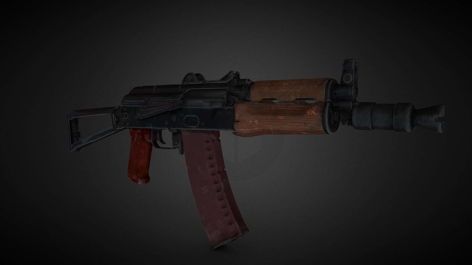 AKS-74U Rifle - Download Free 3D model by Jako (@fairlight51) [ccfc6a6 ...