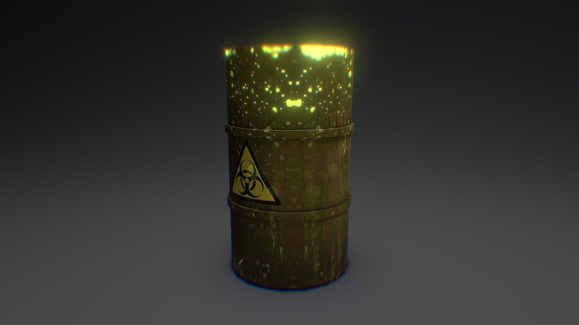 Toxic Metal Barrel - Download Free 3D model by 0-BIT [cd0265e] - Sketchfab