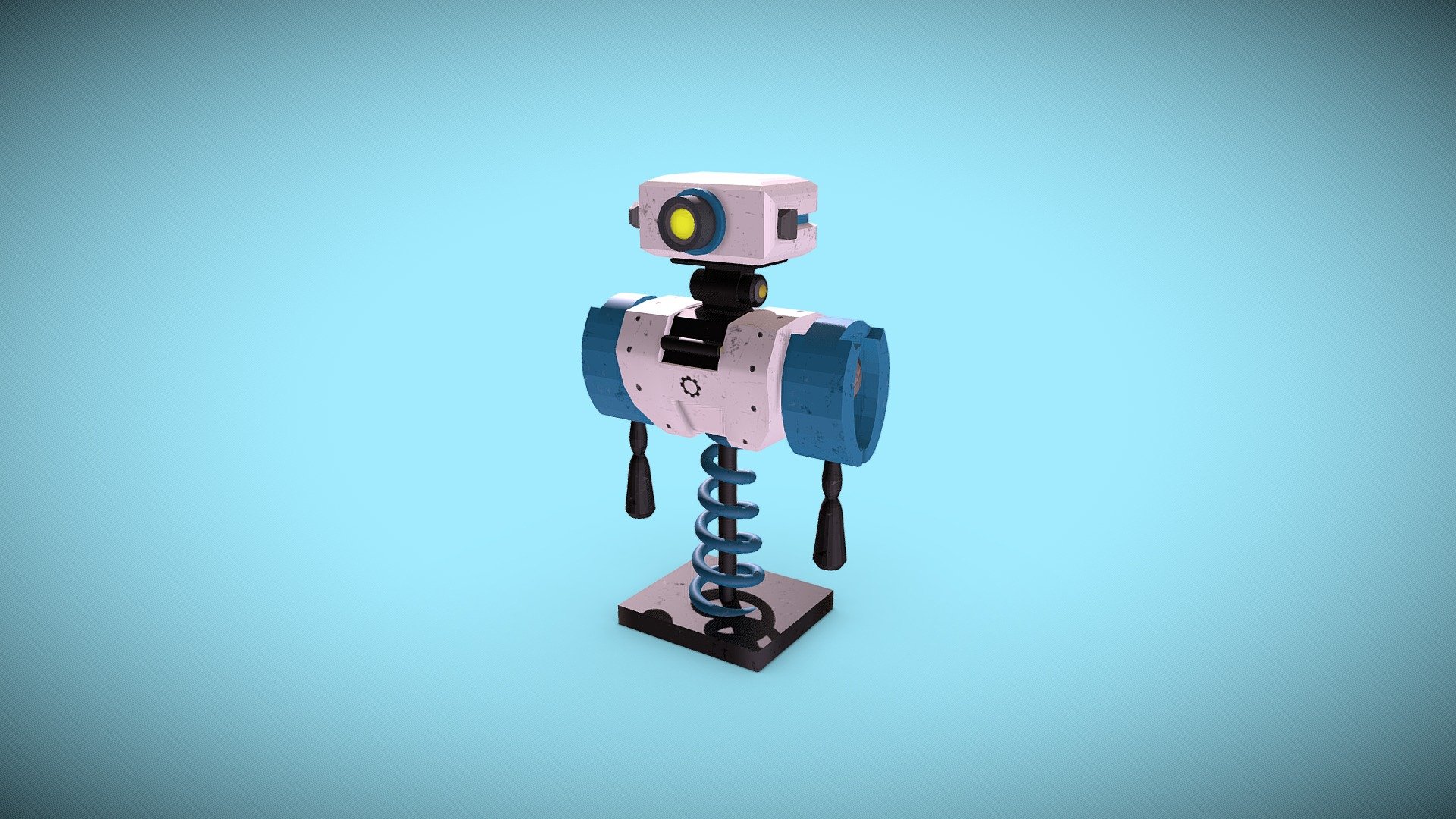 Cartoon Robot - 3D model by polbueno0401 [cd05222] - Sketchfab