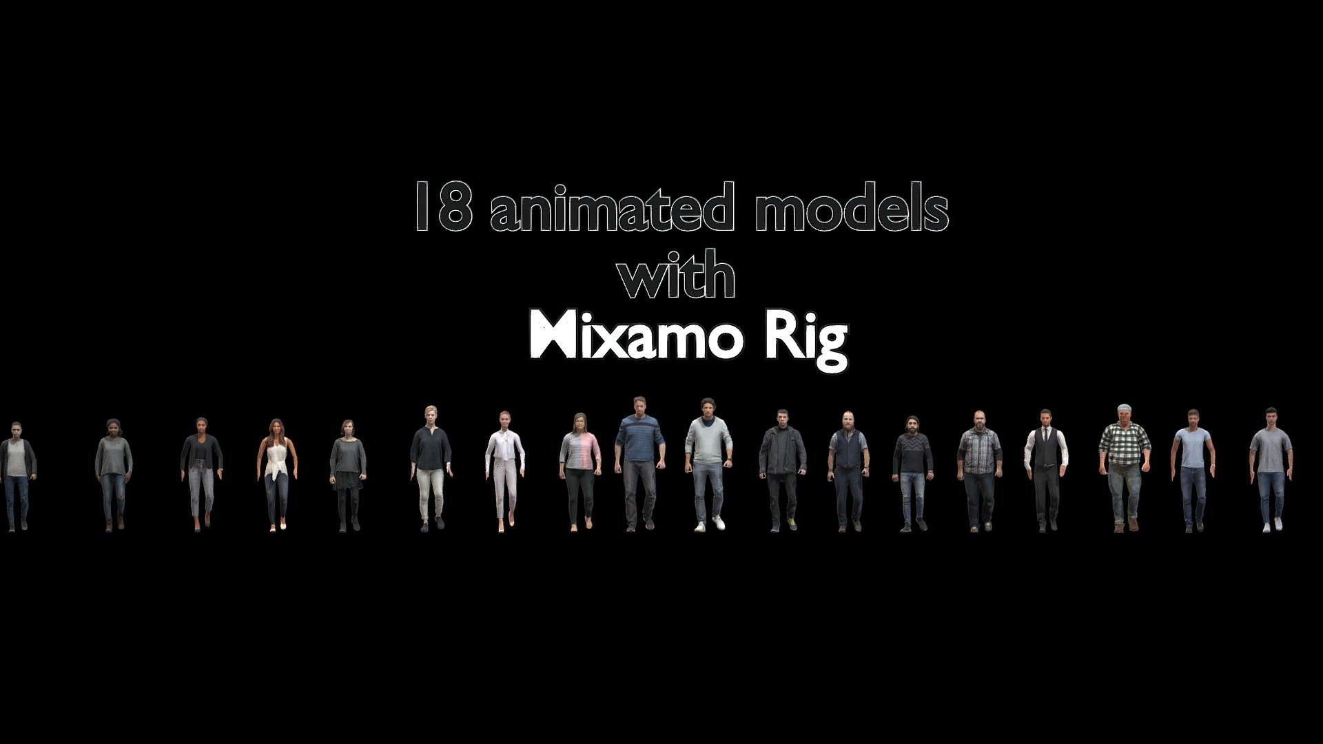 Ultimate animated crowd pack - 3D model by Mostafa Ebrahim ...